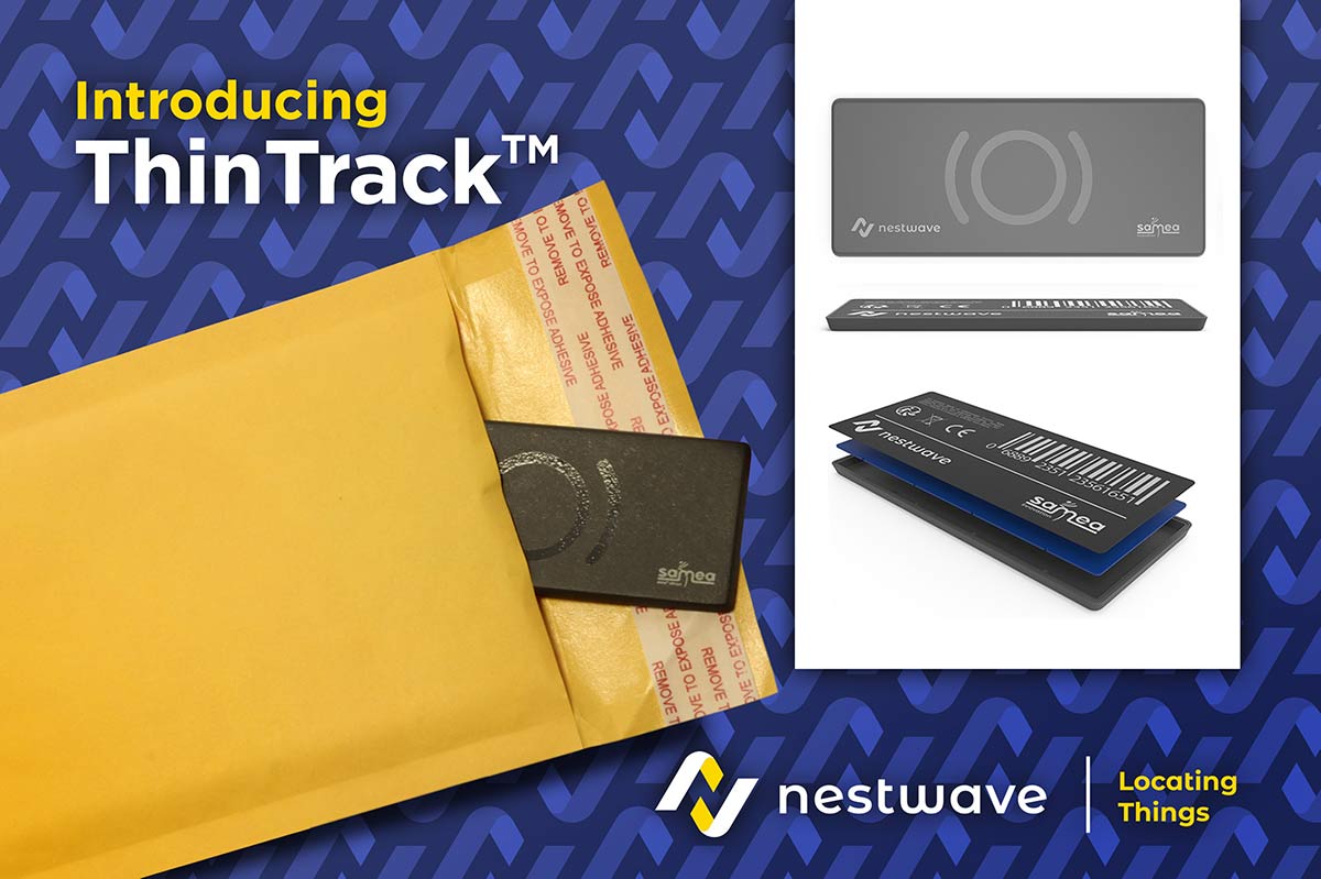 Nestwave 与 Samea推出超低功耗、超薄、可重复使用GPS 跟踪器