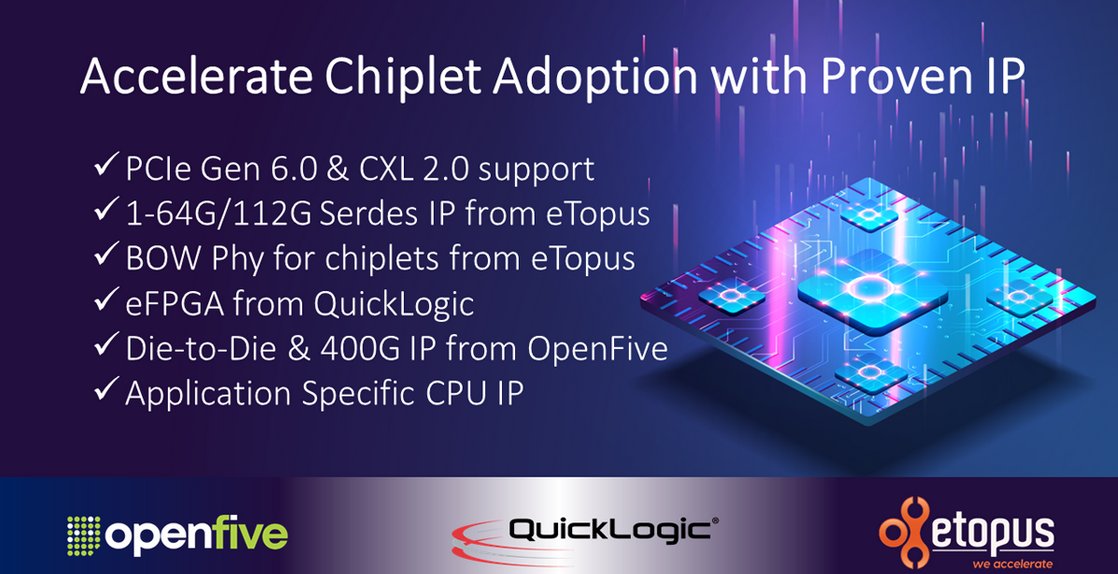 eTopus推出适用于快捷且经济型小芯片部署的协作 IP 平台