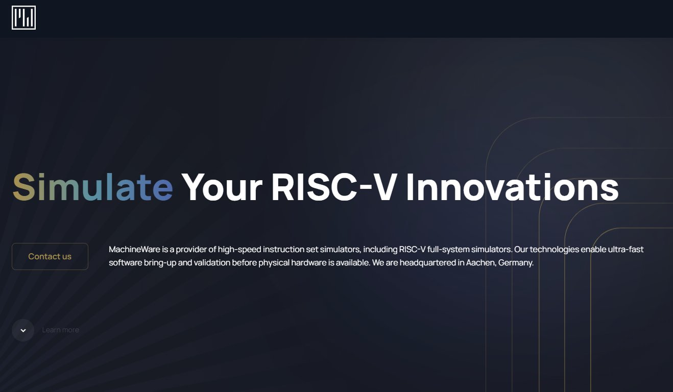 New startup MachineWare enables ultra-fast RISC-V simulation