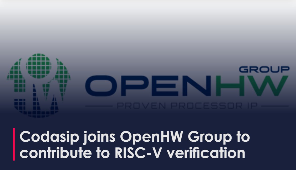Codasip joins OpenHW Group to contribute to RISC-V verification Codasip joins OpenHW Group to contribute to RISC-V verification